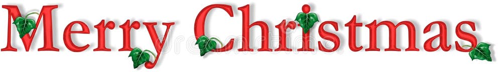 Crimson Merry Christmas stock illustration. Illustration of happy - 1138357