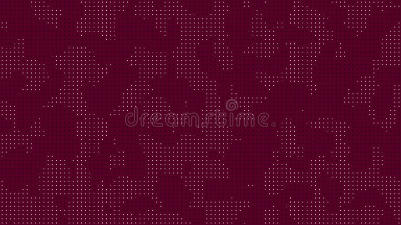 Crimson Red Background with Small White Dots Creating a Soft Gradient ...