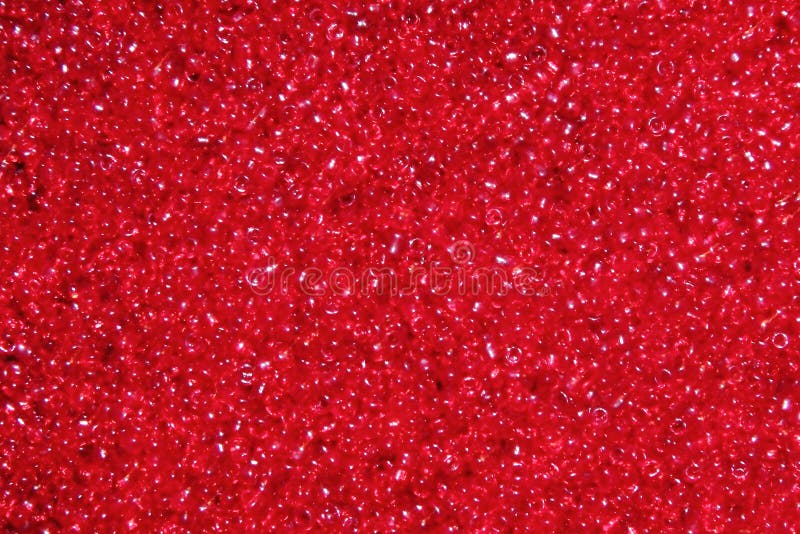 Crimson-red Glass Beads Background - Closeup Beads Texture Stock Image ...