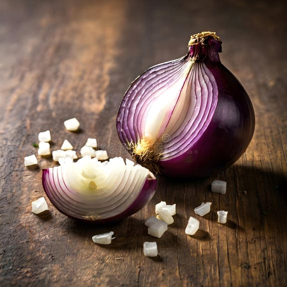 Crimson Red Onion Study a Culinary Exploration of Texture and Light on ...