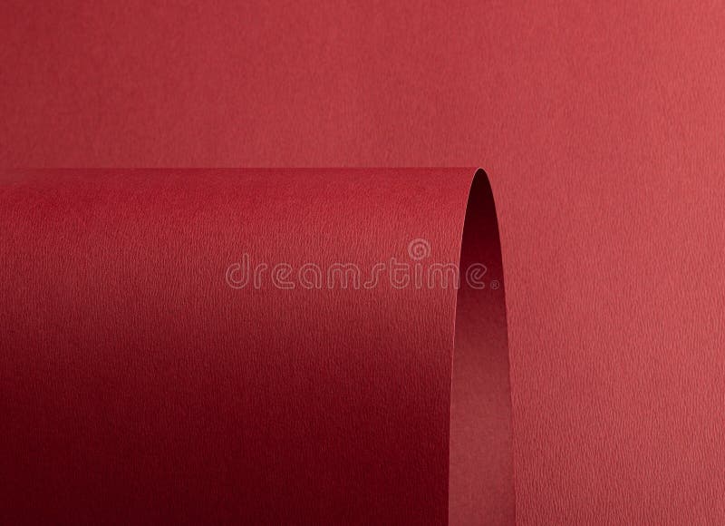 Crimson Red Paper Background with a Matte, Grainy Texture and Smooth ...