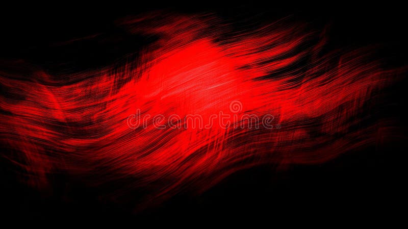 Crimson Swirls Abstract Red Lines on Black Background Stock ...