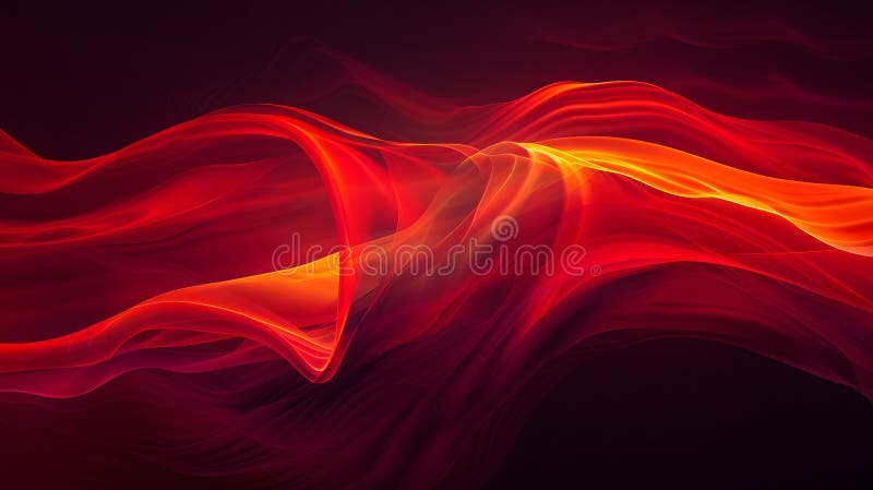 Reddish Abstract Wave Background in Dramatic Tone Stock Illustration ...