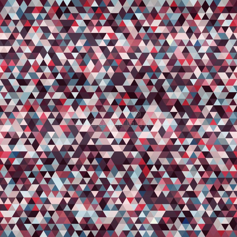 Crimson Triangle Seamless Pattern Stock Vector - Illustration of ...