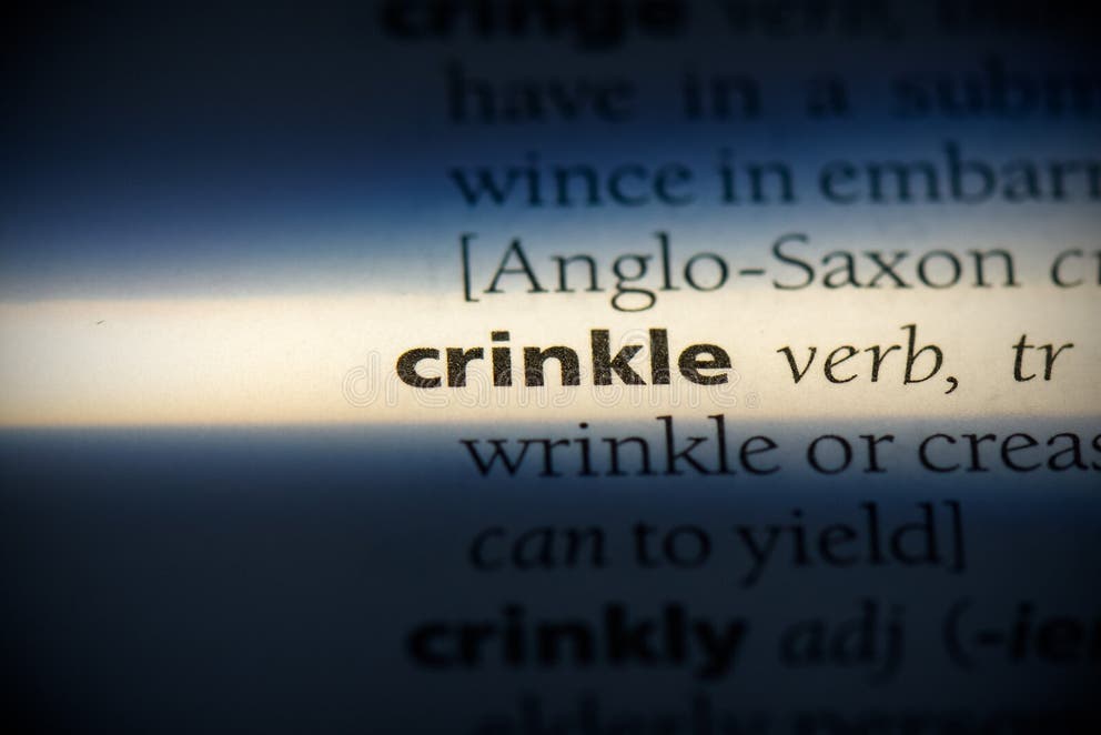 Crinkle stock photo. Image of info, focus, etymology - 161578156