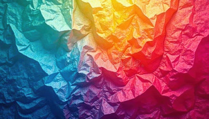 Crinkled and Distorted Plastic Sheeting Background, Wrinkled Film ...