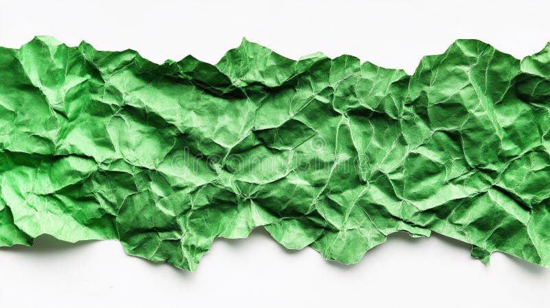 Crinkled Green Paper Mimics Fresh, Leafy Textures, Adding a Natural ...