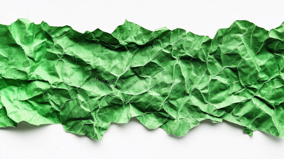 Crinkled Green Paper Mimics Fresh, Leafy Textures, Adding a Natural ...