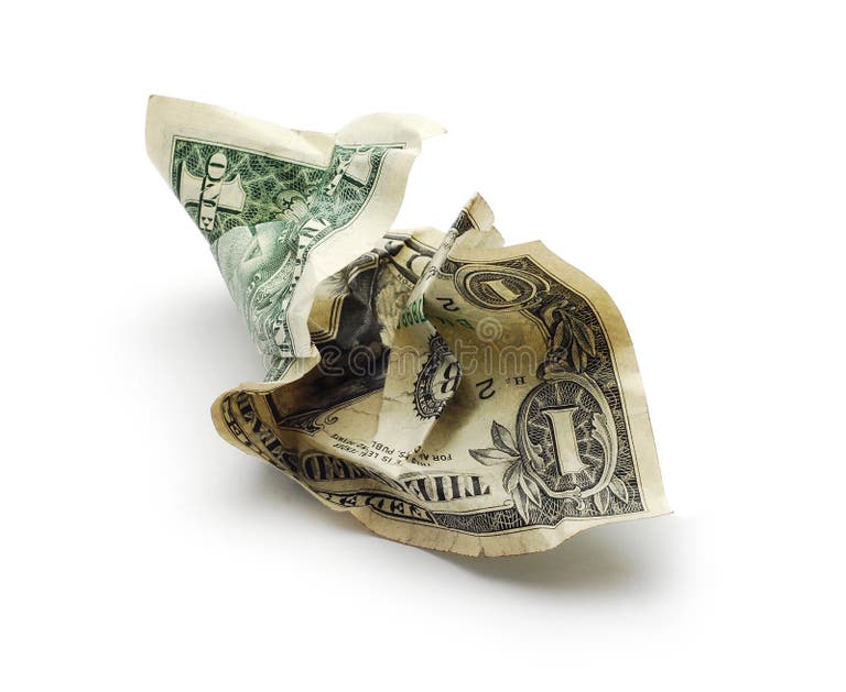 Crinkled money stock image. Image of money, economy, budget - 16785477