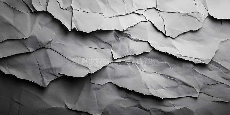 Crinkled Paper Texture Black and White Background Stock Illustration - Illustration of texture ...