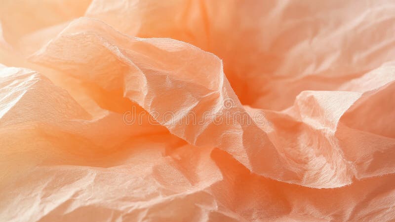 Crinkled Peach Tissue Paper Crinkled Peach Tissue Paper with a Soft ...