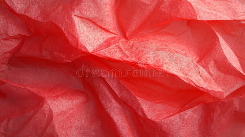 Crinkled Red Tissue Paper â€“ Vibrant Red Tissue Paper with a Crinkled ...