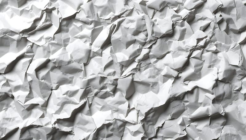 Wrinkled Paper Texture Full Frame Abstract Design with Light Shadows ...