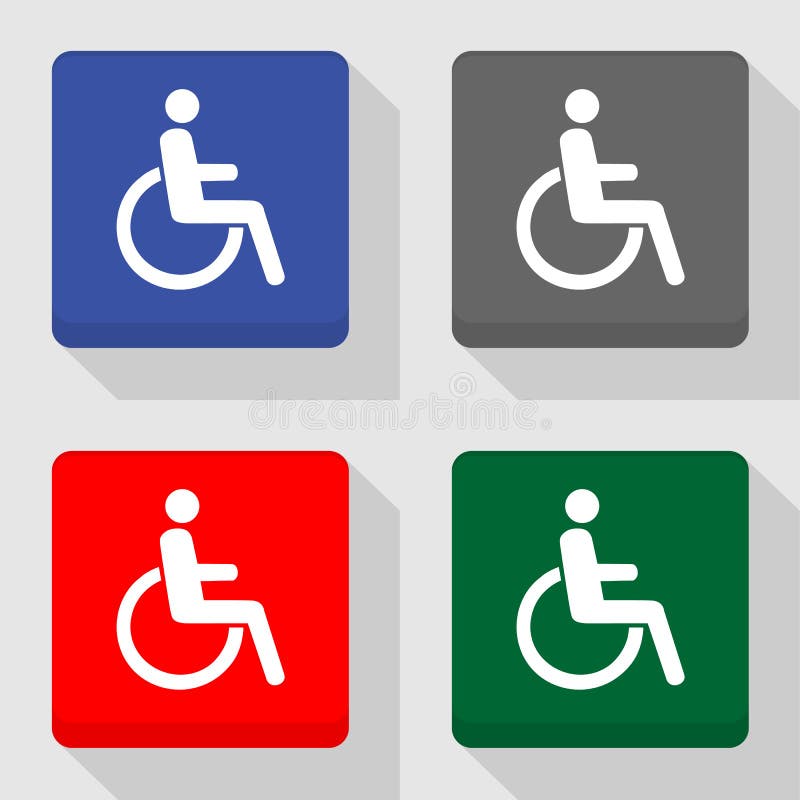 Cripple stock vector. Illustration of physical, sign - 71022850