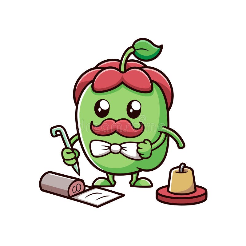 Crippled Bell Pepper Vegetable Stamp Collection Illustration Stock ...