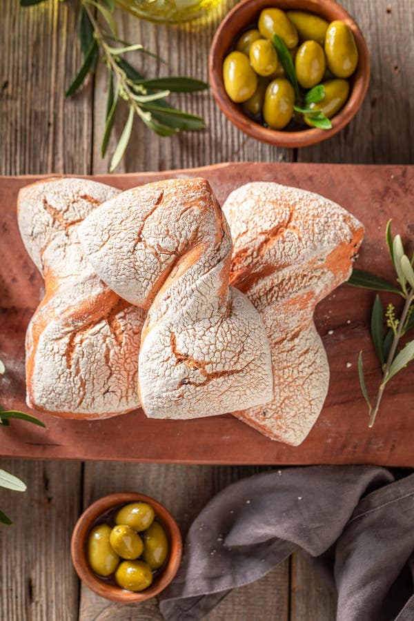 Cripsy Buns As a Classic Bread in Italy Stock Image - Image of rustic ...