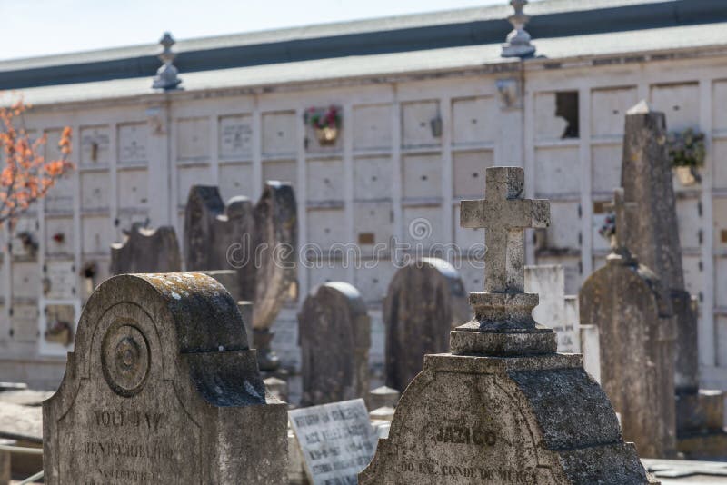 Criptas Y Detalles De Las Tumbas De La Familia Foto de archivo ...