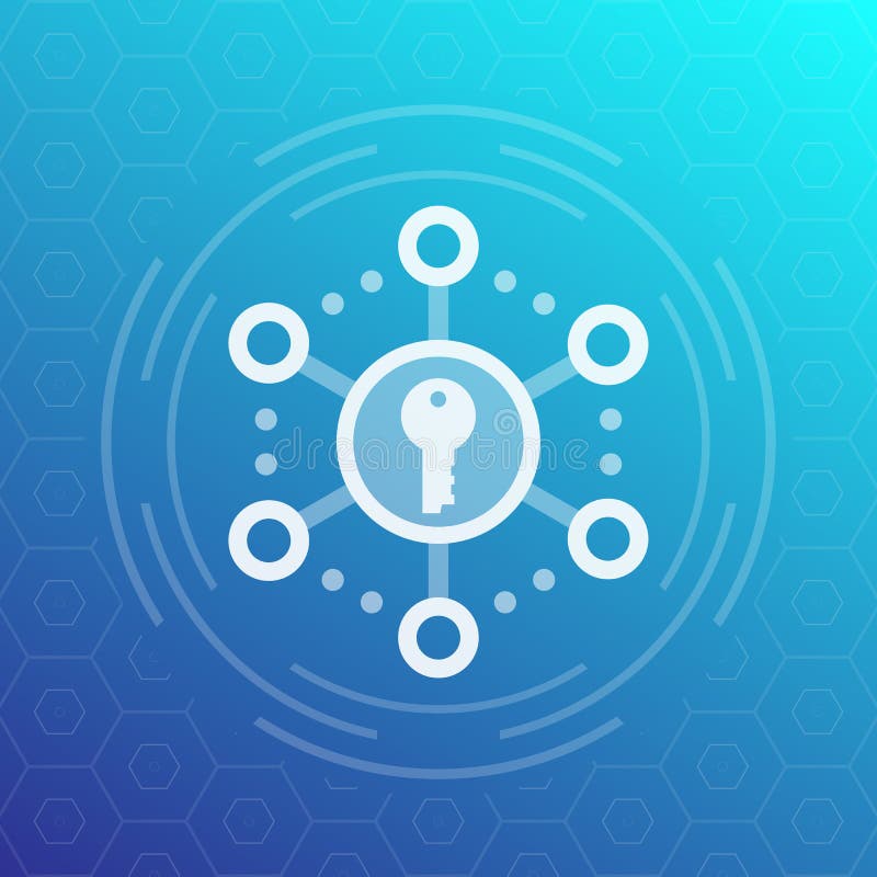 Criptografia, ícone Seguro Do Vetor Do Acesso Ilustração do Vetor ...