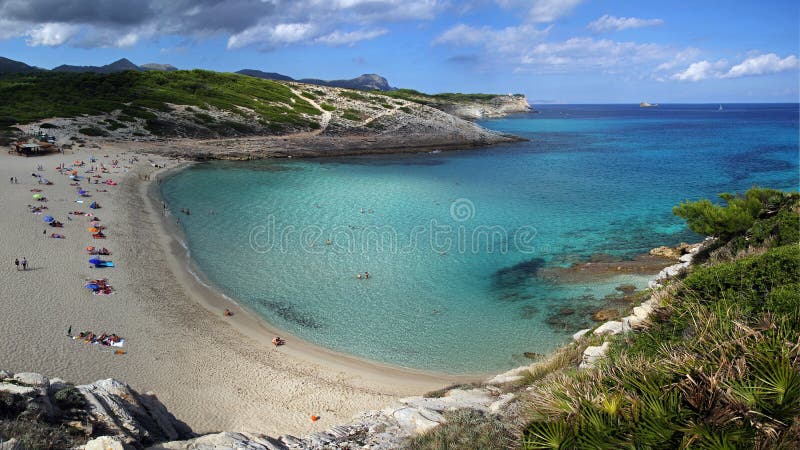 Crique De Plage De Cala Torta, Majorque, Espagne Photo stock - Image du ...