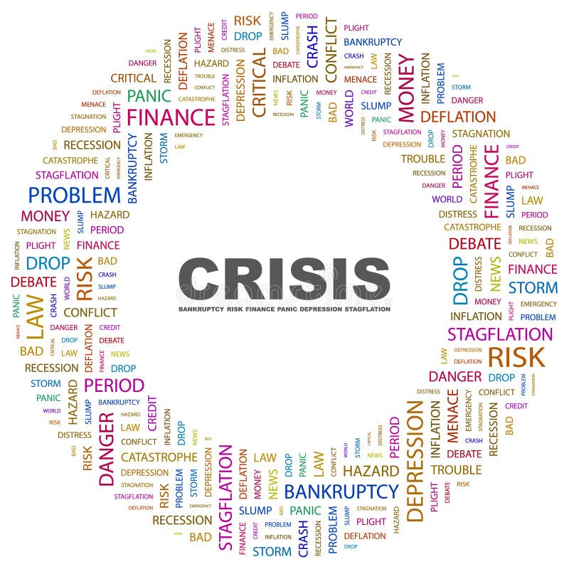 CRISIS. stock vector. Illustration of bankrupt, global - 35168565