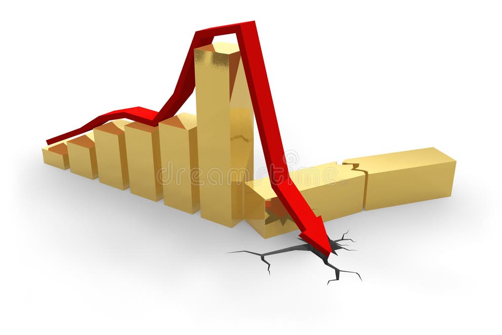 Crisis chart stock illustration. Illustration of analysis - 8727298