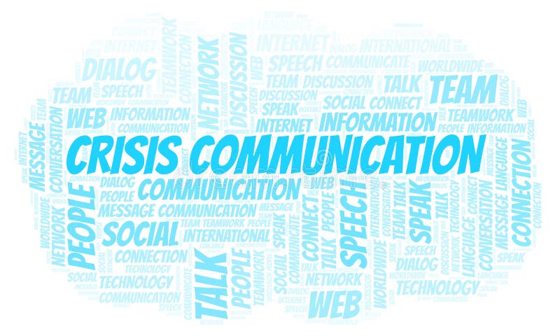 Crisis Communication Word Cloud. Stock Illustration - Illustration of ...