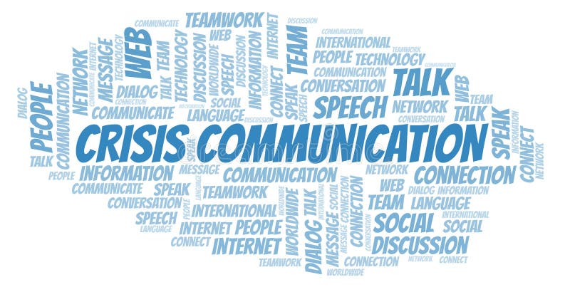 Crisis Communication Word Cloud Stock Illustration - Illustration of ...