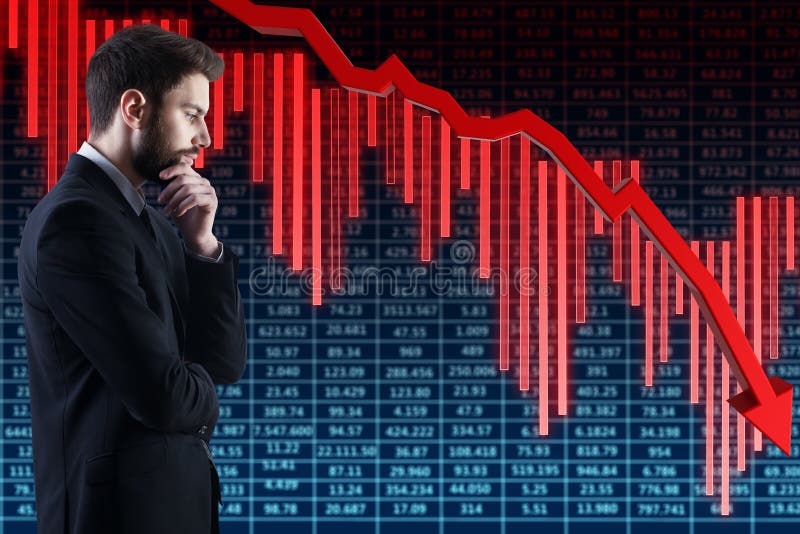 Crisis concept stock photo. Image of diagram, index, graph - 98235376