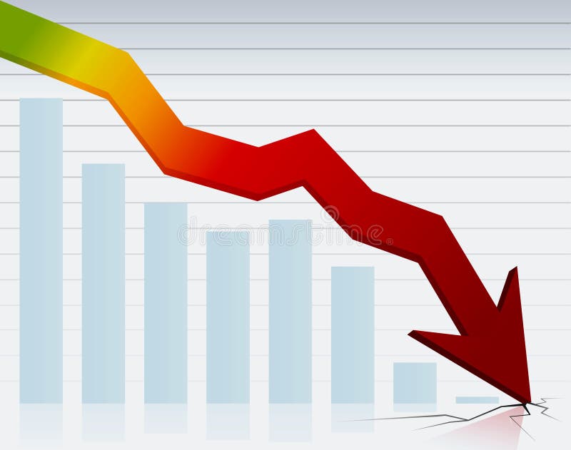 Crisis graph stock vector. Illustration of abstract, crises - 6712016