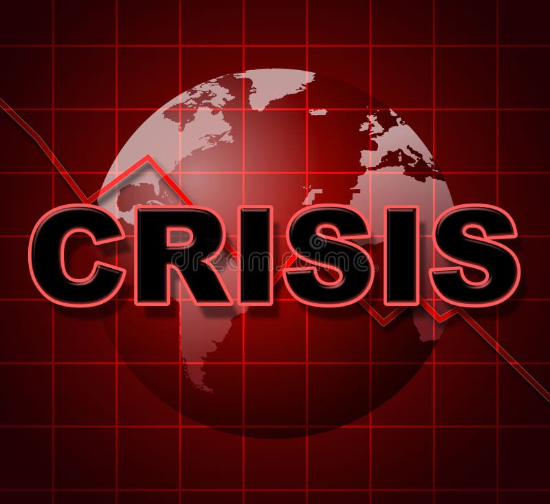 Crisis Graph Represents Investment Finance and Problems Stock ...