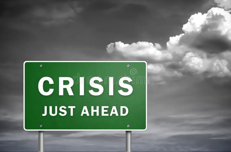 Crisis stock illustration. Illustration of sign, tragedy - 70357774