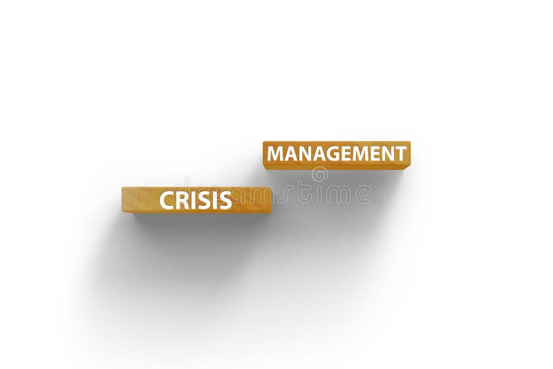 Crisis Management Concept with Steps Stock Illustration - Illustration ...