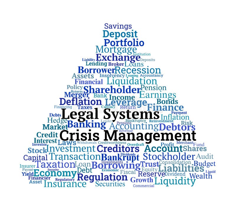 Crisis Management in Legal Systems Word Cloud Stock Illustration ...