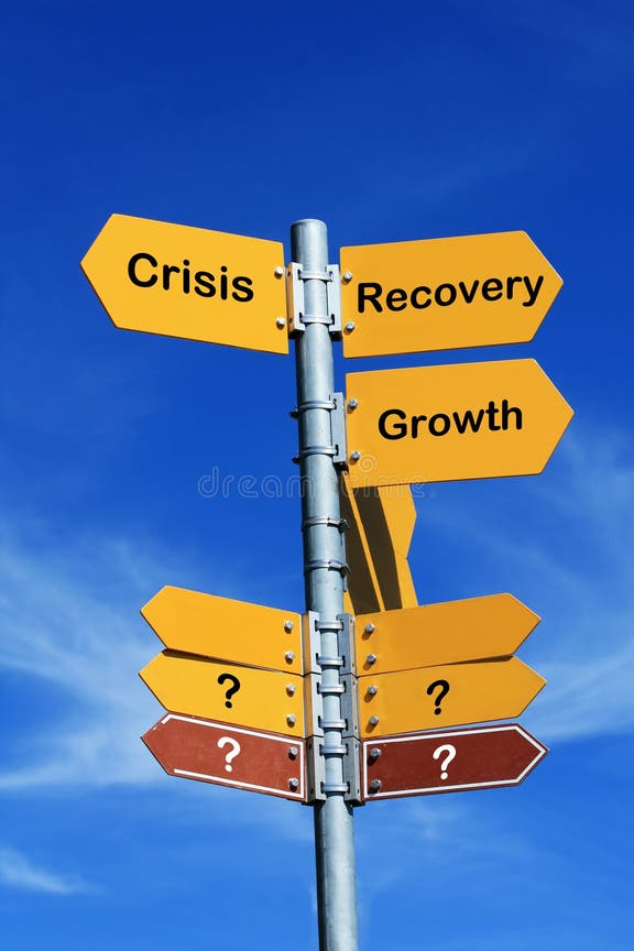Crisis or recovery? stock photo. Image of future, doubt - 18078146