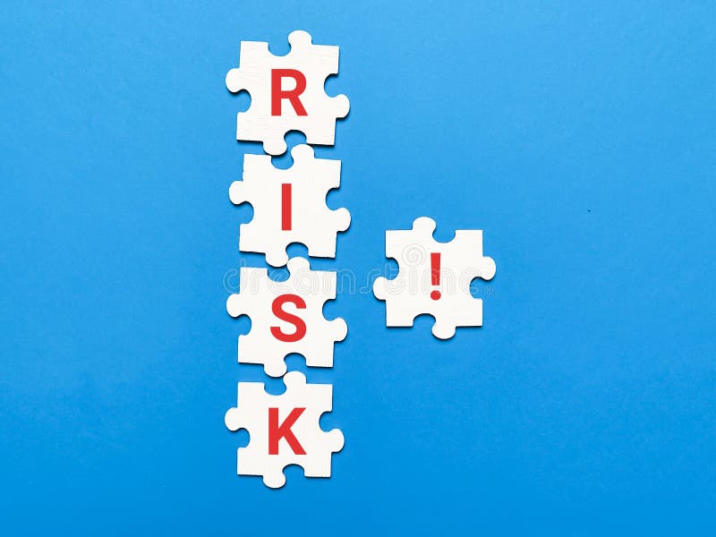 Crisis Solution and Problem Management Concept. Tetx Risk on Jigsaw ...