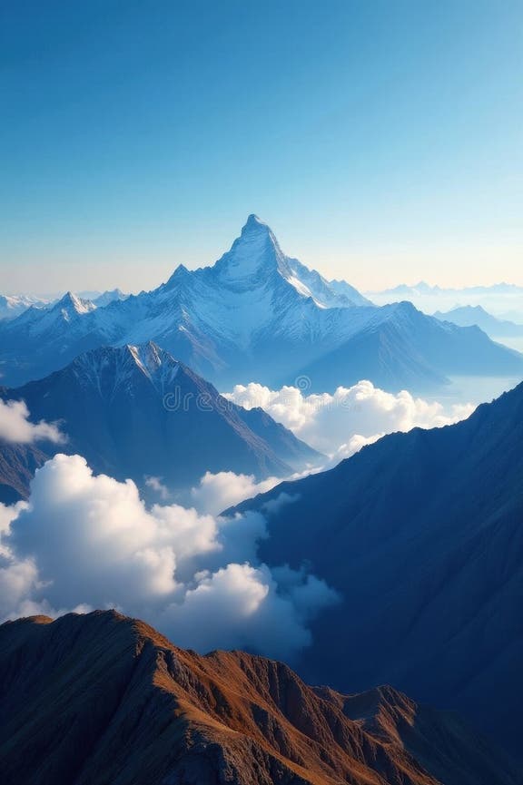 Crisp Air, Sharp Mountain Range, Boundless Horizon, Distant, Atmosphere ...