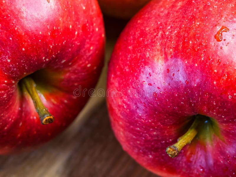 Crisp Apple Freshness. Freshness Embodied in Two Apples with Water ...
