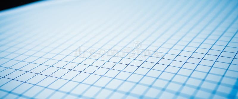 Crisp Blue Grid Pattern on Graph Paper Captured in Close-up View Stock ...