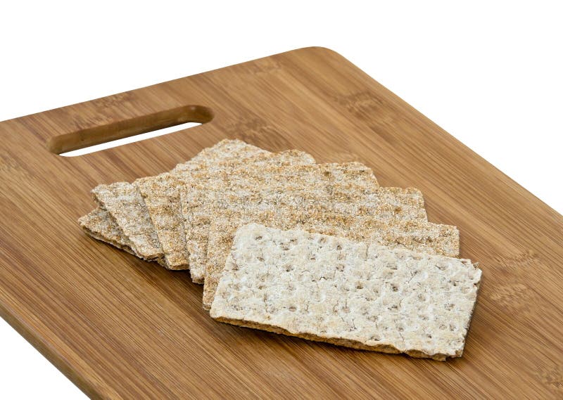 Crisp bread stock image. Image of diet, slice, cuttingboard - 26377221