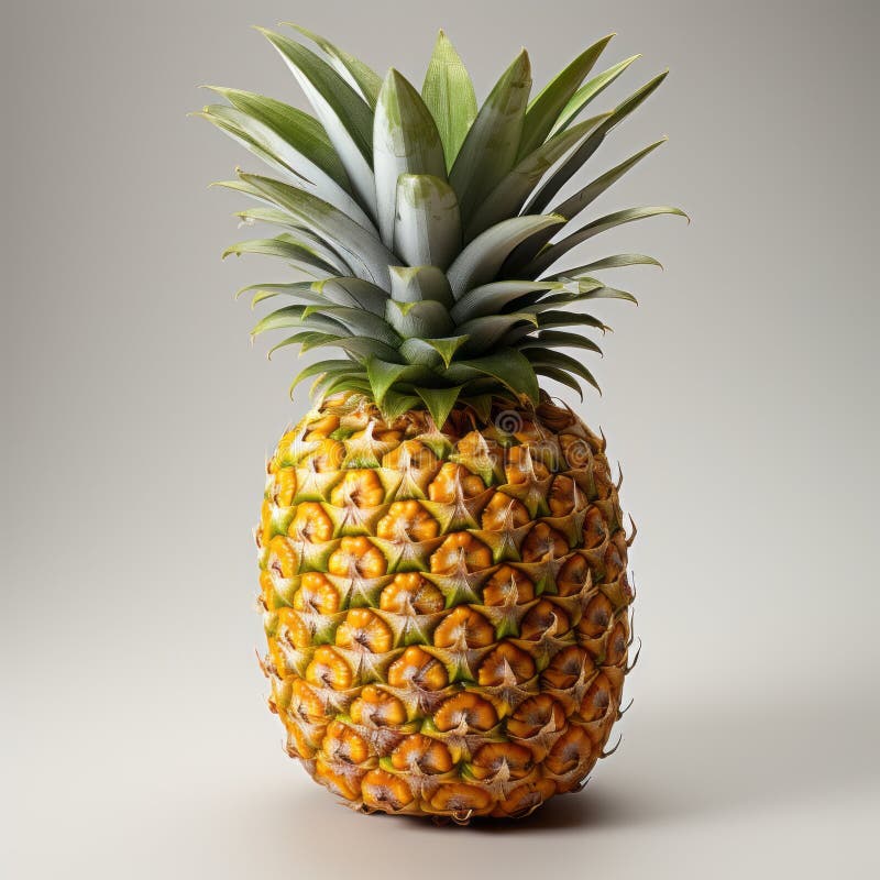 Crisp and Clean 3d Pineapple Model with Focus Stacking Style Stock ...