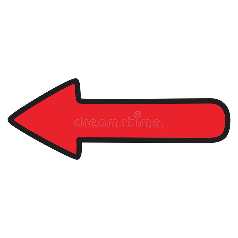 A Crisp and Clean Vector Illustration of a Red Arrow Stock Vector ...