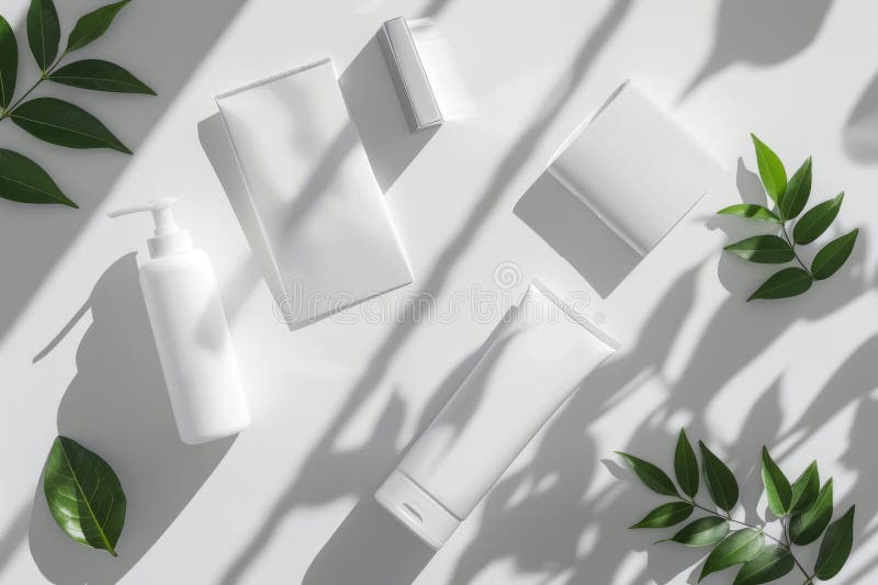 Crisp and Clear Mockup Setup Featuring Products on a White Background ...