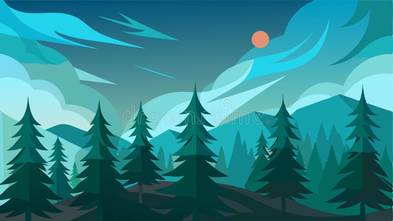 The Crisp Cool Air of the Boreal Forest Carries the Scent of Pine ...