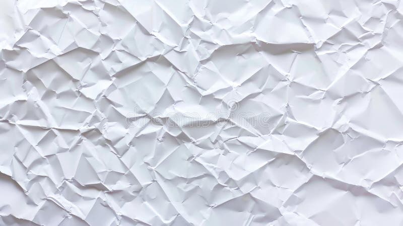 A Crisp, Crumpled White Paper Backdrop, Perfect for Adding Texture and ...