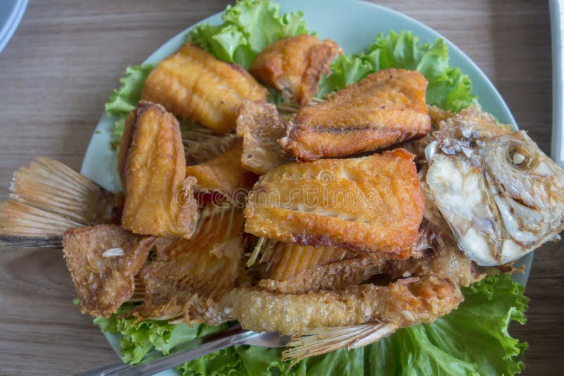 Crisp-fried fish stock photo. Image of delicious, asian - 84758198