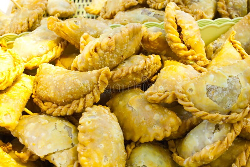 Crisp Fried Sheet Powder Stuff with Pea and Sugar Stock Image - Image ...