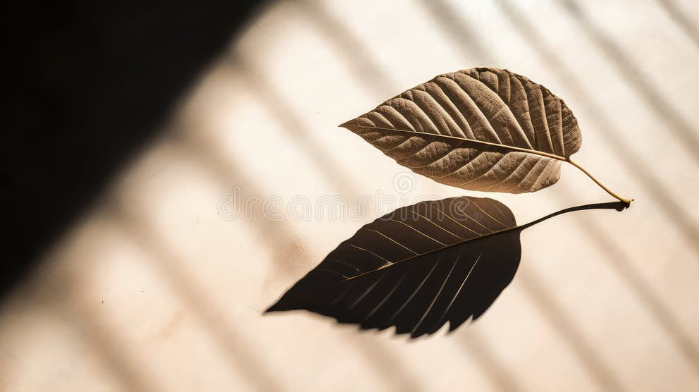Crisp leaf shadow overlay stock illustration. Illustration of textured ...