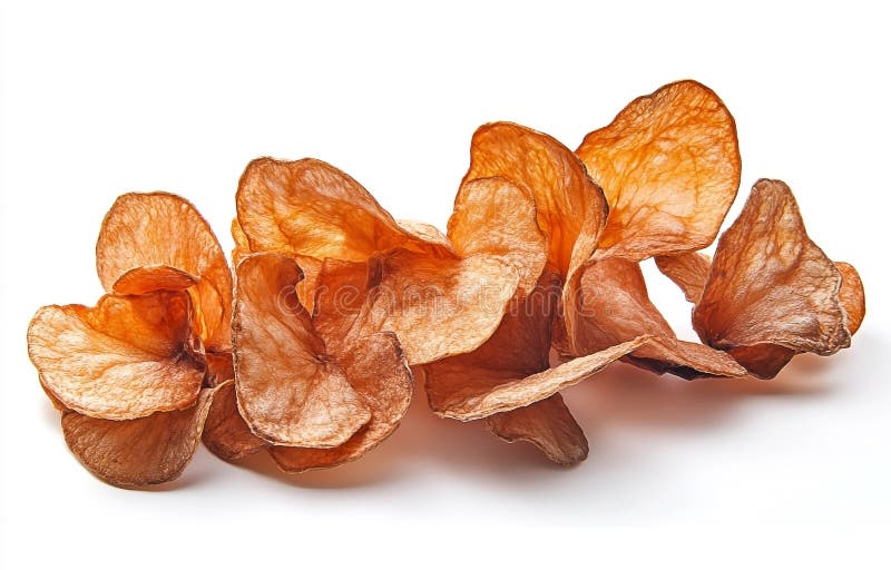 Crisp Potato Chips Arrayed on a Stark White Surface Create Compelling ...