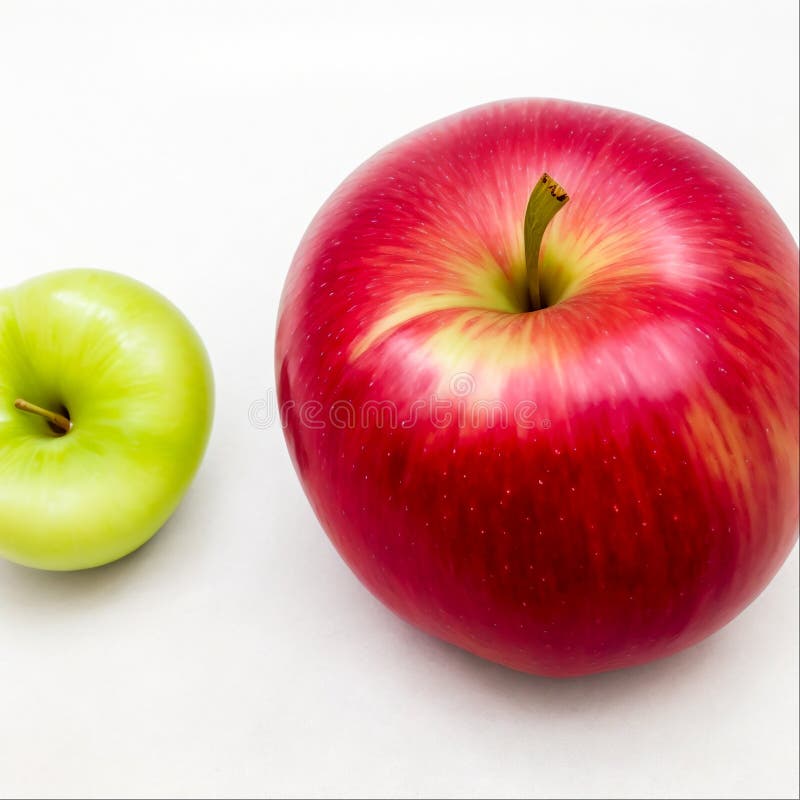 Crisp Red Apple a Fresh Studio Shot Showcasing the Beauty, Generative ...