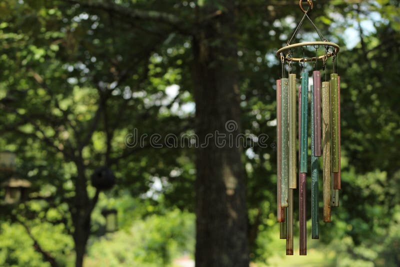 Chimed stock photo. Image of blurry, crisp, blur, windchimes - 118703578